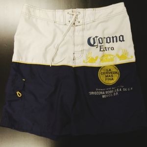 Corona | Swim | Corona Theme Tieup Board Swim Shorts | Poshmark